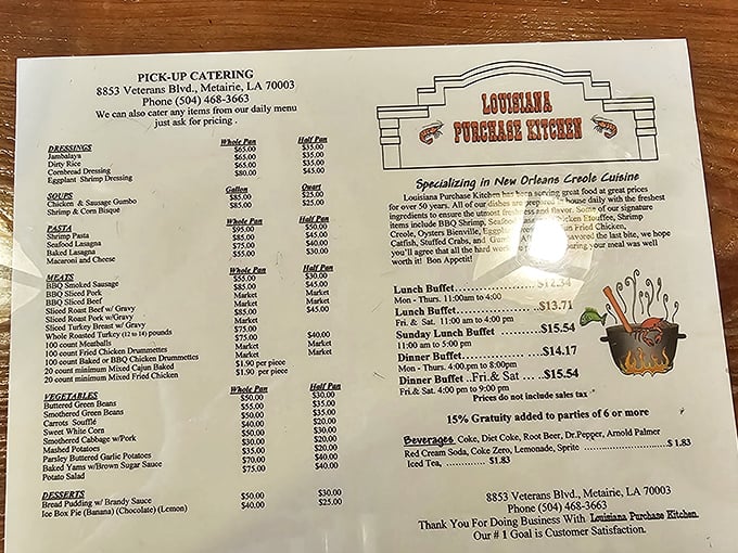 The menu reads like a love letter to Louisiana cuisine, with prices that won't have you taking out a second mortgage.