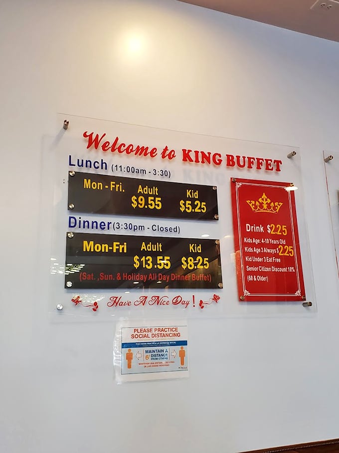 The pricing board &ndash; where math becomes your friend. Suddenly calculating cost-per-dumpling seems like the most important equation since E=mc&sup2;.