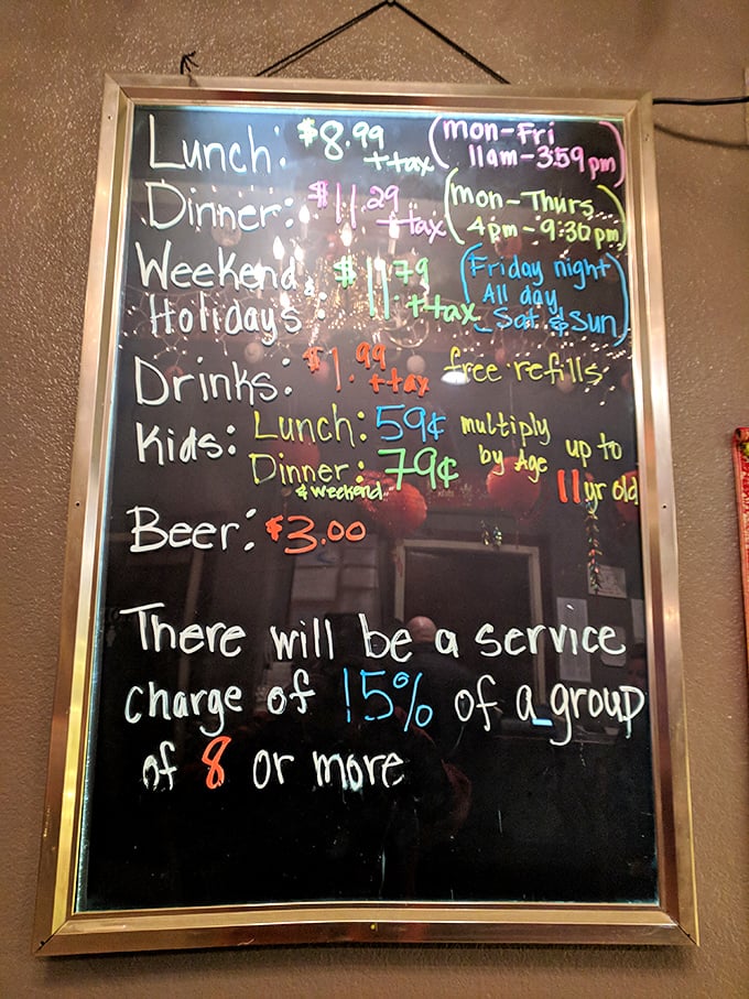 The colorful chalkboard menu tells you everything you need to know&mdash;this place prioritizes value, simplicity, and keeping Oklahoma bellies full.