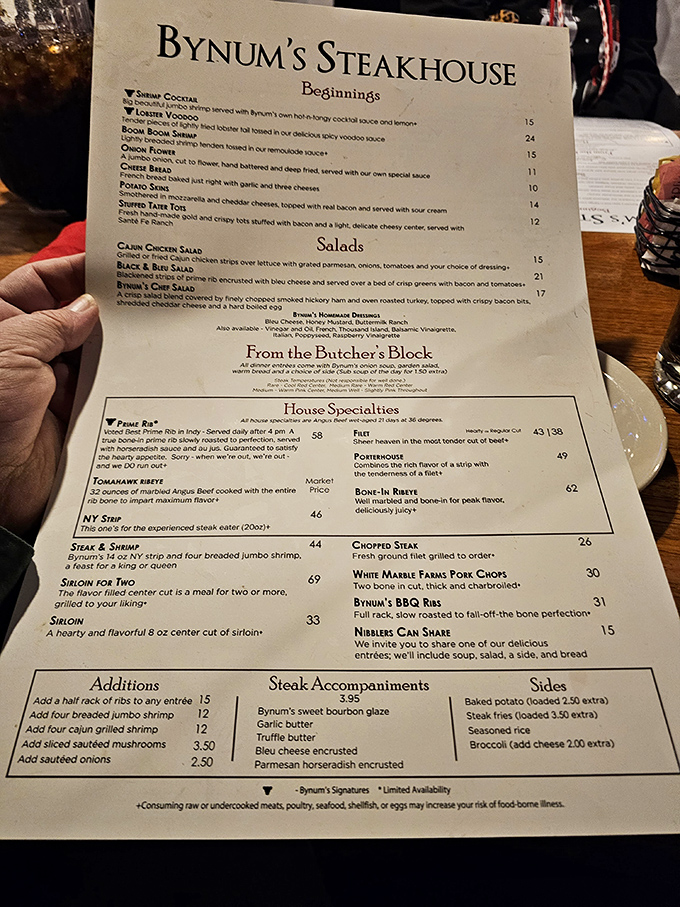 Reading this menu is like opening a treasure map where X marks the spot for your next favorite meal.