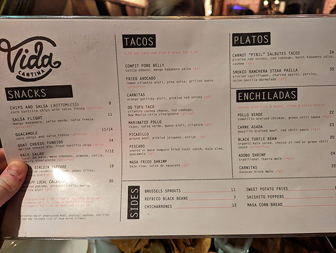 A menu that reads like a love letter to Mexican cuisine—each description promises a flavor journey worth canceling your other plans for.