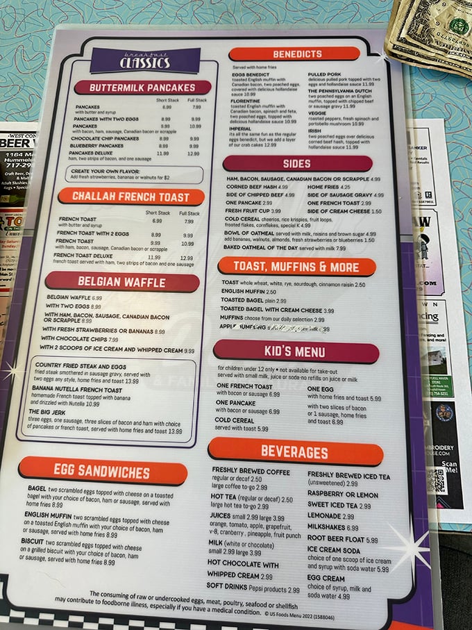 This isn't just a menu&mdash;it's a roadmap to happiness. The hardest decision you'll make today is choosing between those buttermilk pancakes and Challah French toast.