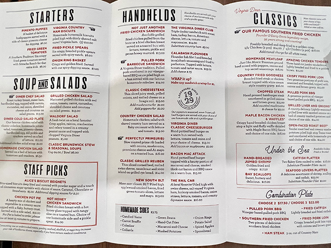 This menu isn't just a list of food&mdash;it's a roadmap to Southern culinary bliss. Choose your own adventure!