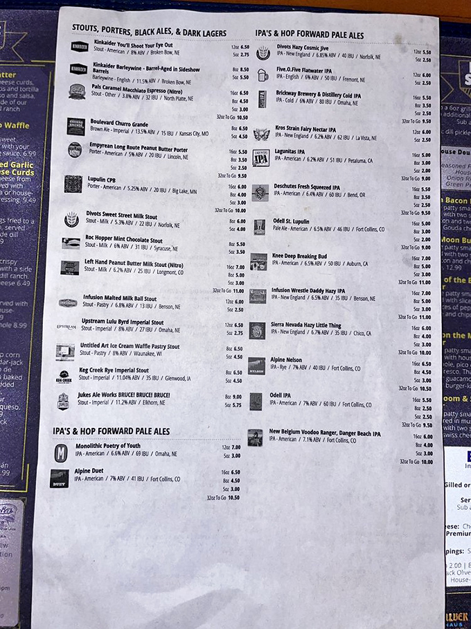 The beer menu reads like poetry for hop lovers. Decision paralysis has never been so deliciously justified.