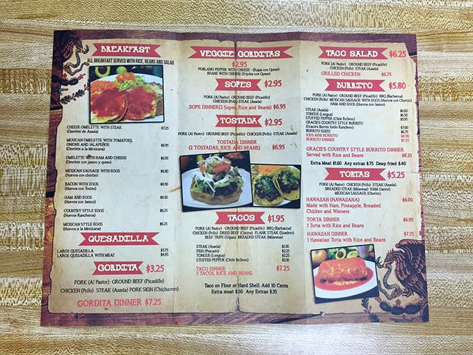 This menu isn't trying to impress with fancy descriptions&mdash;it's letting the food do the talking. Like a good friend, it gets straight to the point.