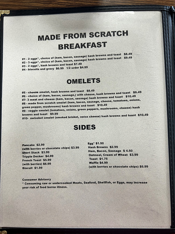 A menu that doesn't need fancy fonts or clever names&mdash;just straightforward breakfast perfection that won't break the bank.