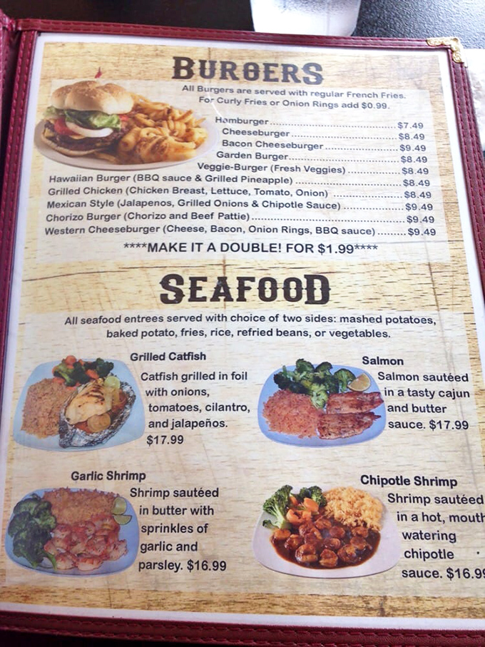 A menu that doesn't know how to disappoint &ndash; from classic burgers to unexpected seafood treasures, each option promises a mountain-sized adventure.