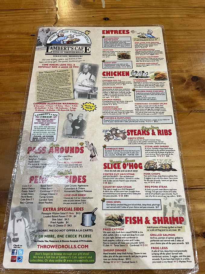 The menu at Lambert's isn't just a list of food&mdash;it's a declaration of abundance. "Pass arounds" are just the beginning of this epic culinary journey.