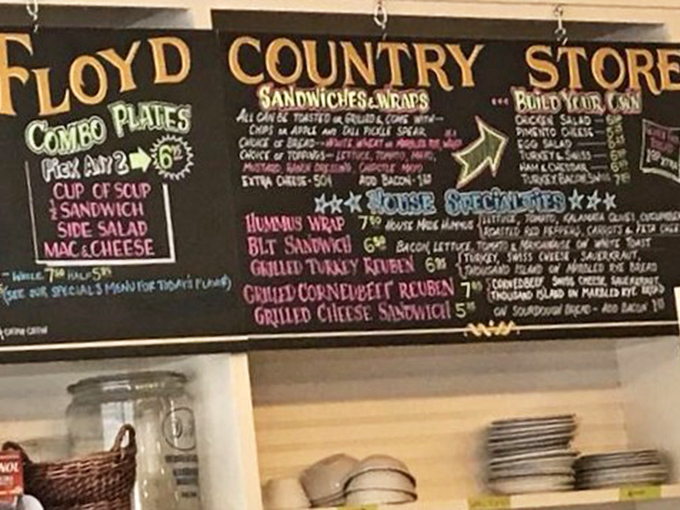 That chalkboard menu isn't just a list&mdash;it's a roadmap to happiness. The Grilled Corned Beef Reuben alone is worth the drive through mountain roads.