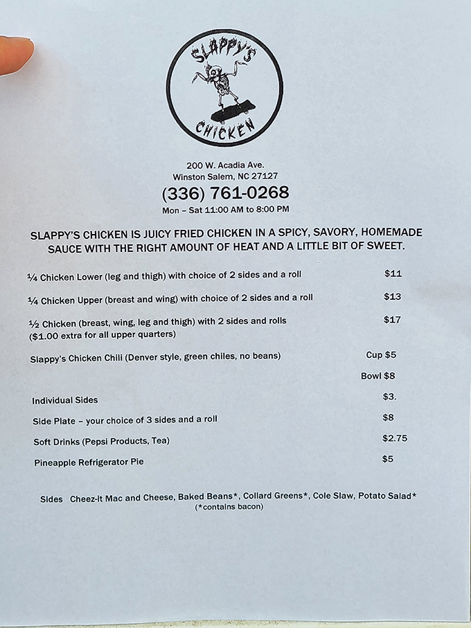The menu reads like a love letter to fried chicken perfection. Simple, focused, and with Cheez-It Mac and Cheese that deserves its own fan club.