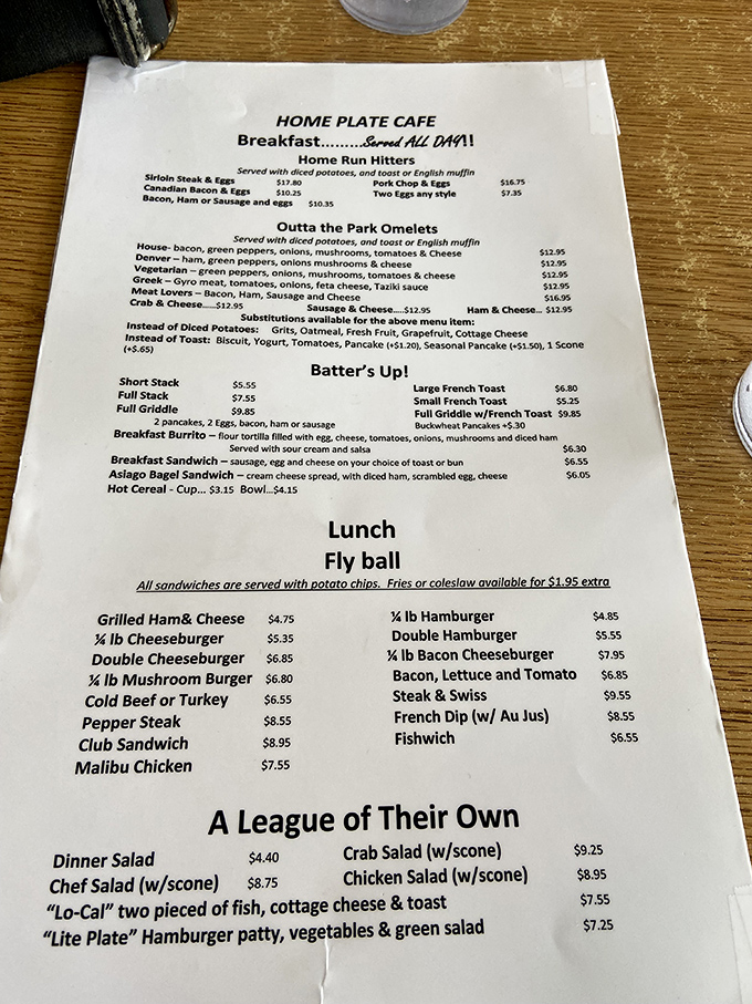 When a menu has sections called "Home Run Hitters" and "Outta the Park Omelets," you know you're in for a breakfast that plays to win.