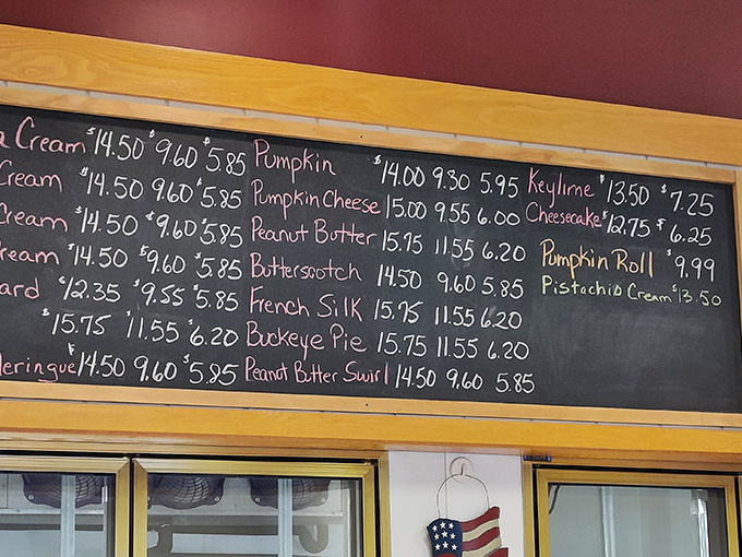 The chalkboard menu reads like poetry to dessert lovers&mdash;each line a siren song of sweetness calling your name.