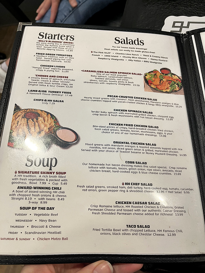 The menu reads like a love letter to comfort food classics. Decisions, decisions&mdash;though the sign outside already suggested dessert first!