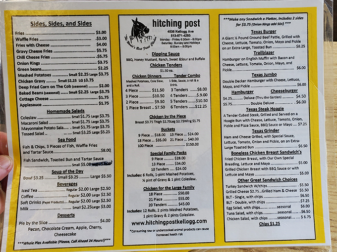 A menu that hasn't surrendered to trendy food fads. When you know what you do well, why complicate things?