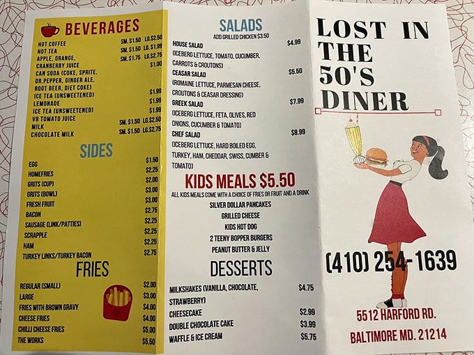 This menu isn't just a list of food&mdash;it's a passport to simpler times when milkshakes were thick and burgers were honest.