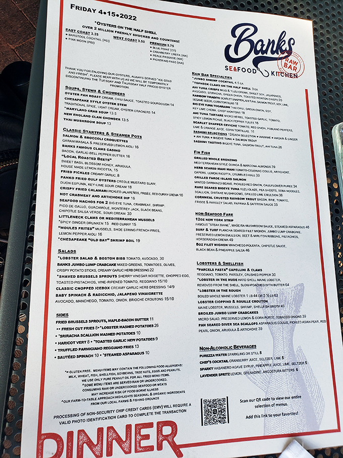 This menu isn't just a list of dishes&mdash;it's a maritime treasure map where X marks the spot for your next food obsession.