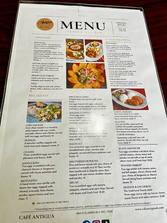 This menu isn't just a list of dishes&mdash;it's a passport to Guatemala that doesn't require updating your actual passport.