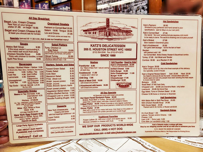 A menu that hasn't needed a trendy makeover in decades. When you've perfected sandwich-making, why complicate things with avocado toast?