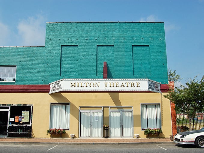 The Milton Theatre's turquoise fa&ccedil;ade isn't just eye-catching&mdash;it's a beacon of culture that's seen more comebacks than Rocky Balboa.
