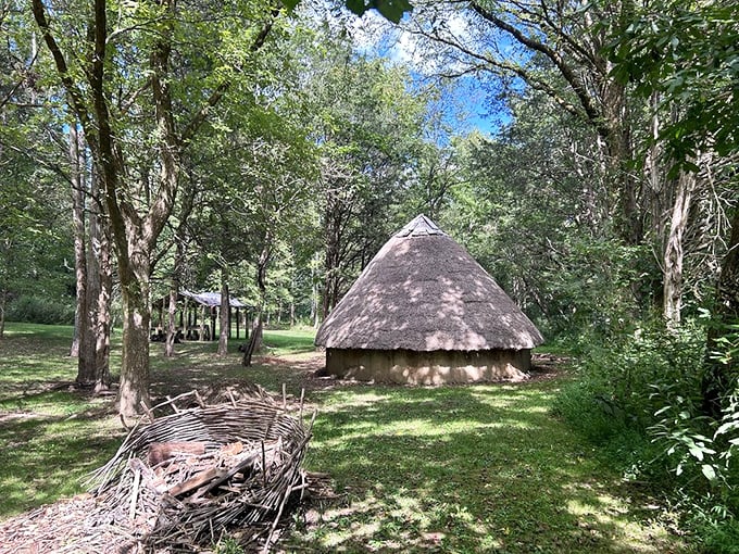 This conical dwelling showcases Native American architectural ingenuity&mdash;frontier housing before HGTV could get their hands on it.