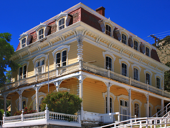 This magnificent yellow mansion isn't just eye candy&mdash;it's living history with a side of Victorian splendor and mountain views.