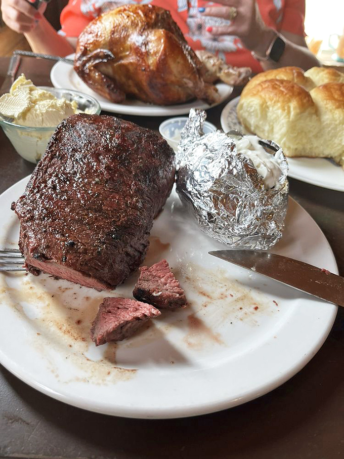 This isn't just a steak&mdash;it's a declaration of independence from dainty portions. The 30-ounce sirloin demands respect and a serious appetite.
