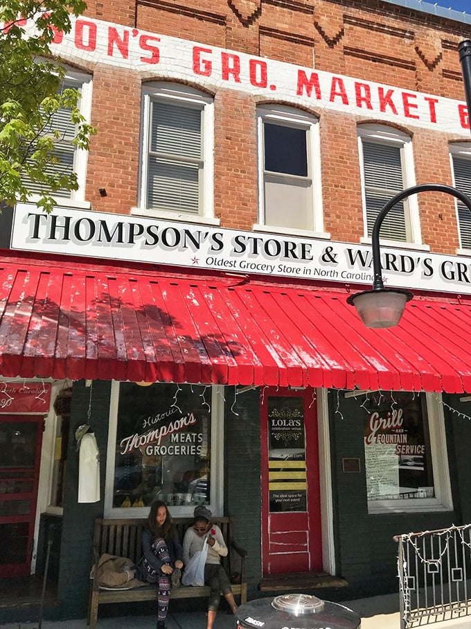 Thompson's Store isn't just North Carolina's oldest grocery &ndash; it's a time machine with a red awning where conversations flow as smoothly as the coffee.