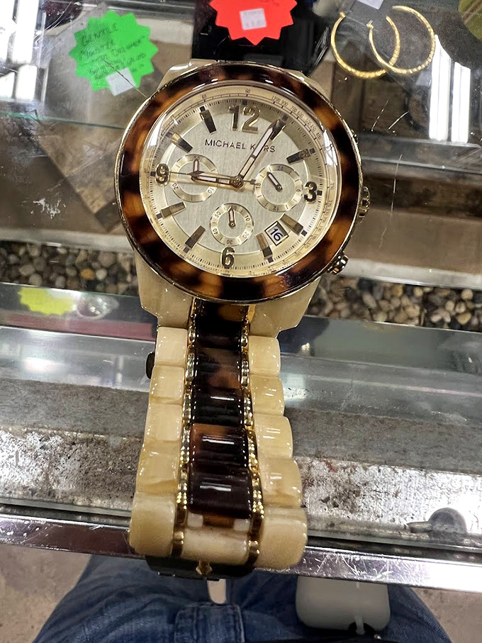 A Michael Kors watch at thrift store prices? This is the kind of discovery that makes bargain hunters do their silent victory dance.