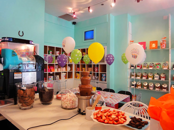 Nothing says "today's diet starts tomorrow" quite like a chocolate fountain surrounded by marshmallows, strawberries, and every dipper imaginable.
