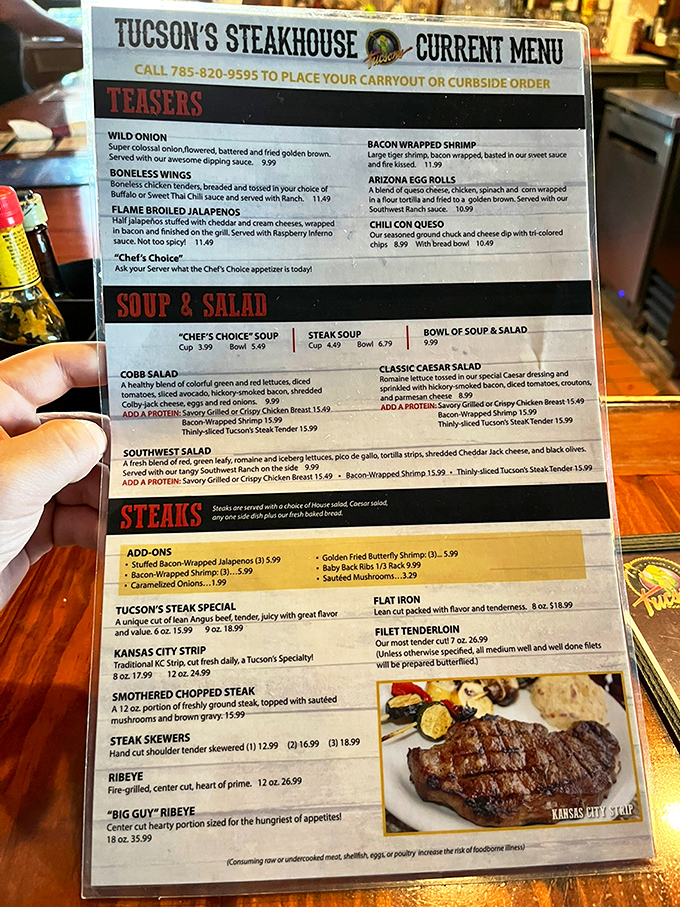 This menu isn't just a list—it's a roadmap to happiness. When "Teasers" is the appetizer section, you know someone's having fun in the kitchen.