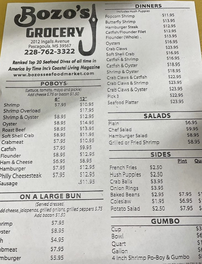 A menu that doesn't need translation&mdash;just point, order, and prepare for seafood bliss. The hardest decision you'll make today is which po'boy to devour.