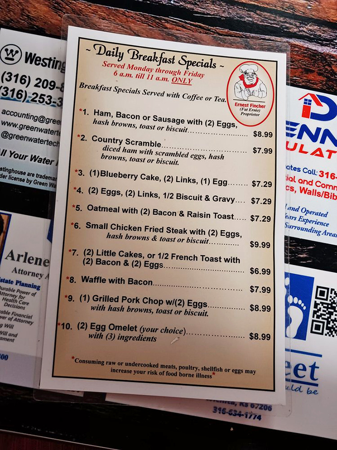 Breakfast specials that could fuel a farm worker until sundown. Notice how there's no avocado toast in sight &ndash; just beautiful breakfast classics.