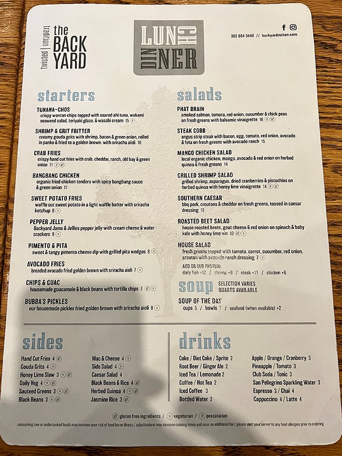 The menu reads like a love letter to comfort food with creative twists. Tuna-Mi-Chos and Bangbang Chicken? My stomach just said "yes, please!"