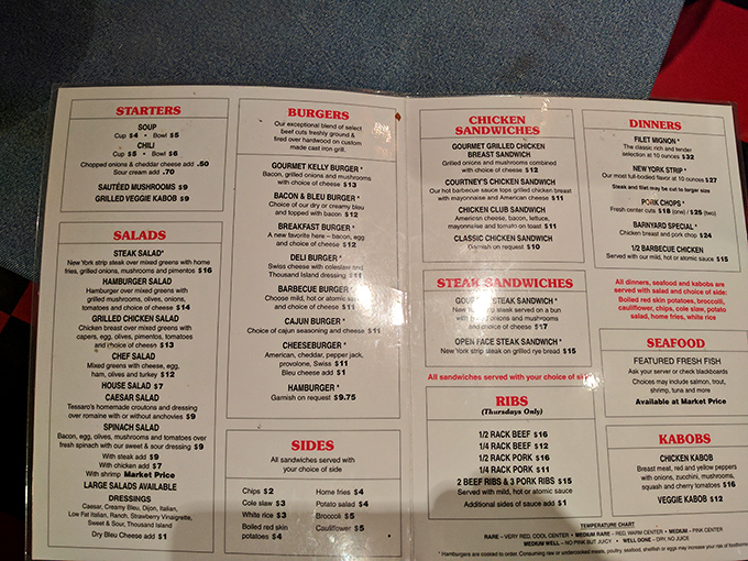 This menu isn't just a list of options&mdash;it's a roadmap to happiness. Choose your own burger adventure and thank me later.