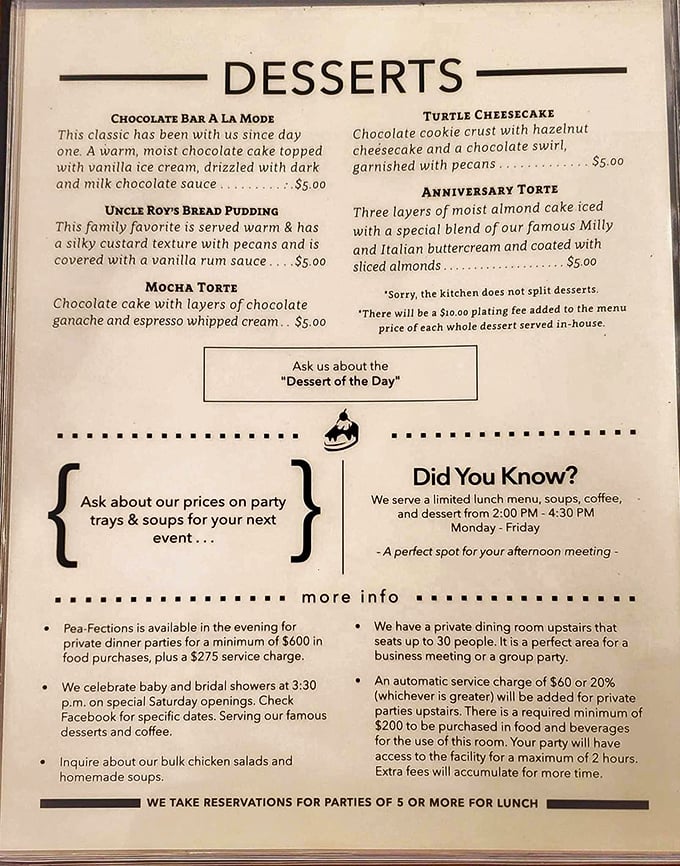 This isn't just a menu&mdash;it's a roadmap to happiness. Uncle Roy's Bread Pudding has been making Hoosiers swoon since before Instagram made food famous.