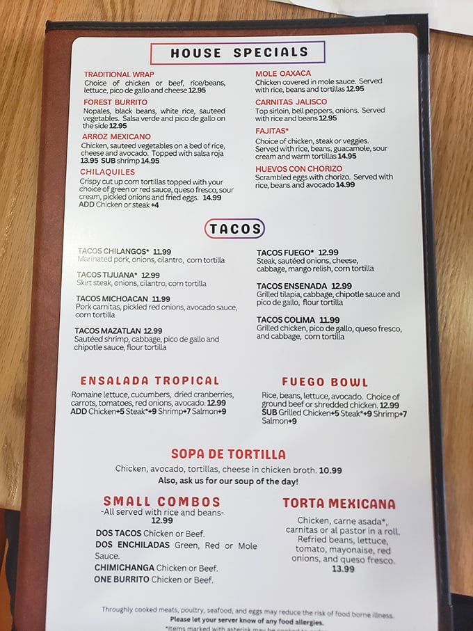 A menu that doesn't require a table of contents? That's my kind of restaurant. Concise yet comprehensive, with regional specialties that tell Mexico's delicious story.