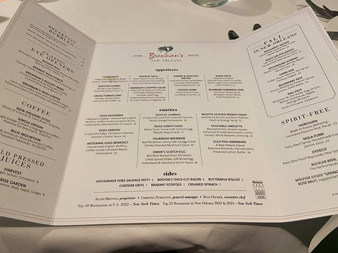 The menu at Brennan's isn't just a list of food&mdash;it's a roadmap to pleasure that makes choosing feel like Sophie's Choice for your taste buds.