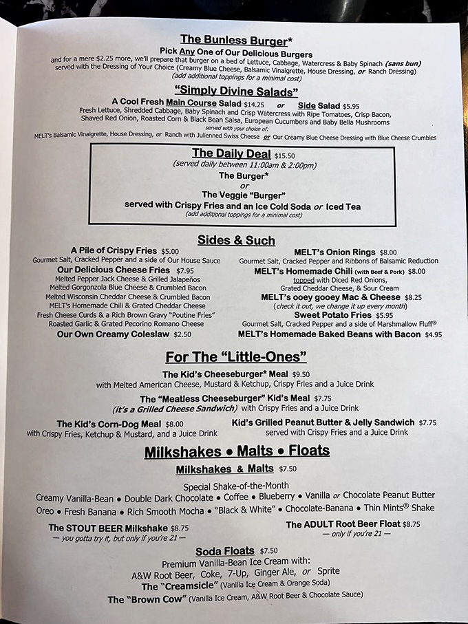 A menu that doesn't need fancy fonts or pretentious descriptions&mdash;just honest food that makes your stomach growl louder than your neighbor's lawnmower on Sunday morning.