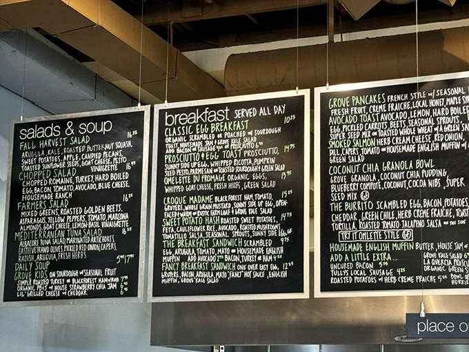 That chalkboard menu isn't just functional&mdash;it's a declaration of philosophy where words like "local" and "seasonal" aren't trendy buzzwords but the foundation of something special.