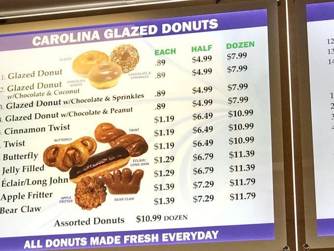 This menu board isn't just a list&mdash;it's a roadmap to happiness. Each line represents a different path to breakfast bliss.