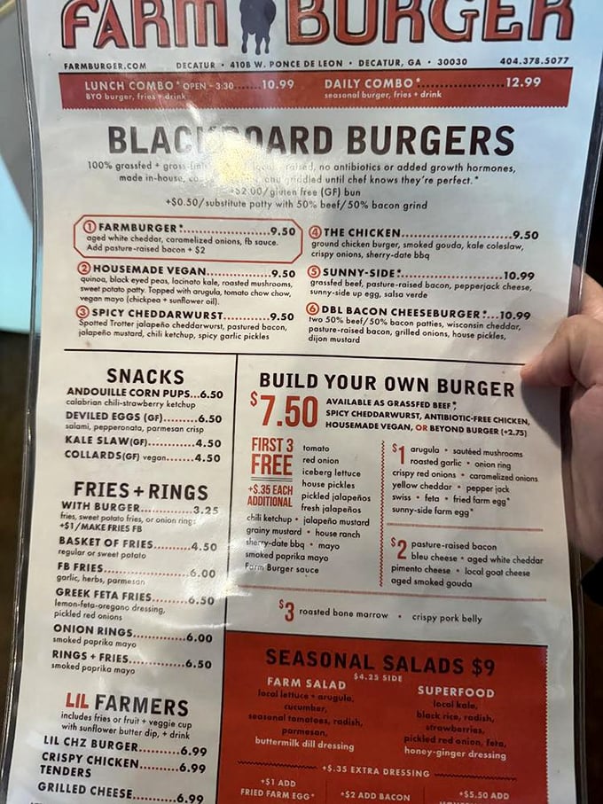 This menu isn't just a list&mdash;it's a manifesto. Each option reads like a love letter to sustainable agriculture and your taste buds.