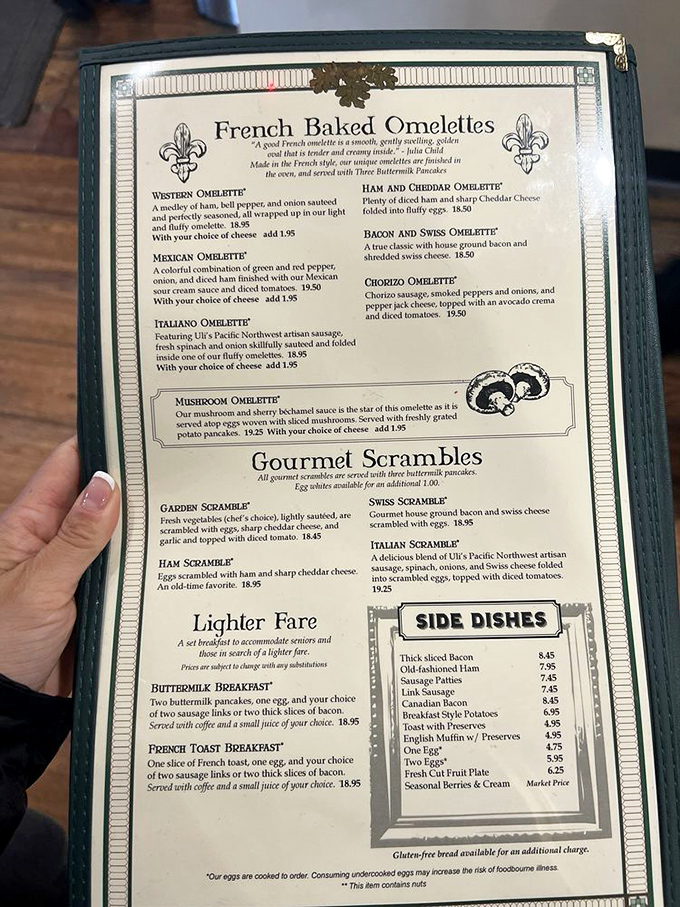 The menu reads like breakfast poetry&mdash;French baked omelets that would make Julia Child swoon and scrambles worth setting an alarm for.