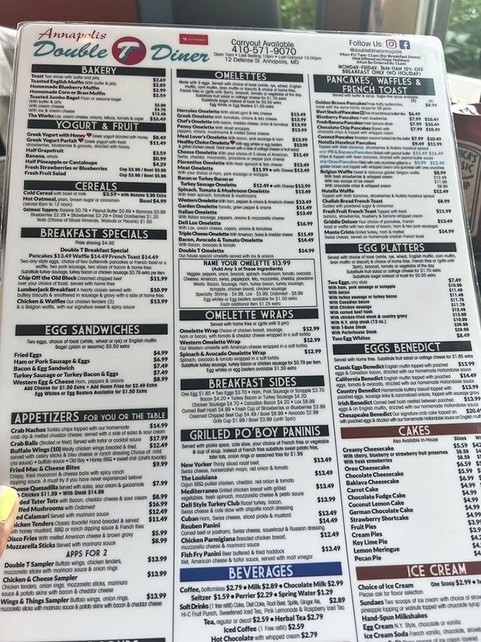 This menu isn't just extensive&mdash;it's practically a novella with breakfast as the protagonist. Choosing just one item might be the hardest decision you'll make all day.