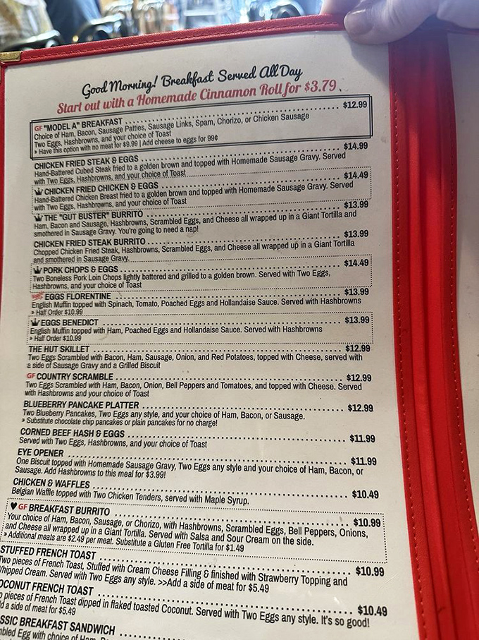 This menu isn't playing games&mdash;it's a manifesto of breakfast devotion where classics reign supreme and portion sizes mean business.