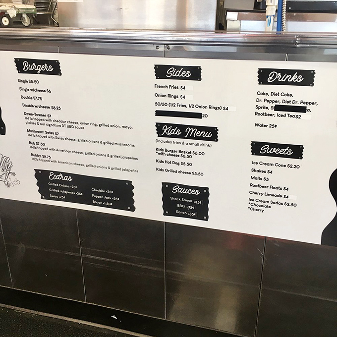 A menu board that cuts right to the chase. No foam, no deconstruction, just honest food that makes your stomach high-five your soul.