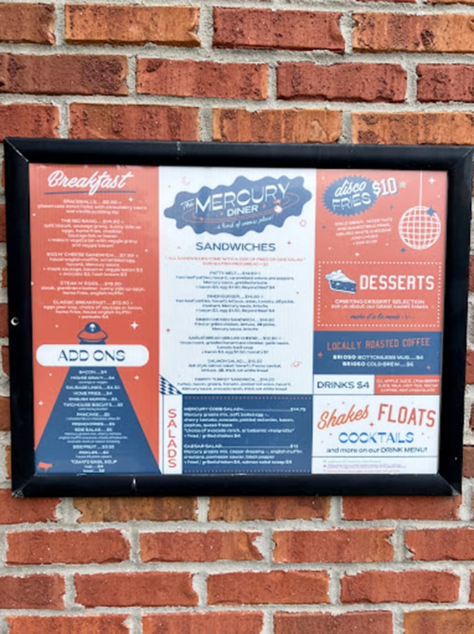 This menu isn't just a list of food&mdash;it's a roadmap to happiness with breakfast, sandwiches, and those legendary Disco Fries calling your name.