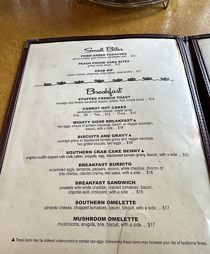 This menu reads like poetry for the breakfast-obsessed&mdash;each item promising a different path to morning happiness.