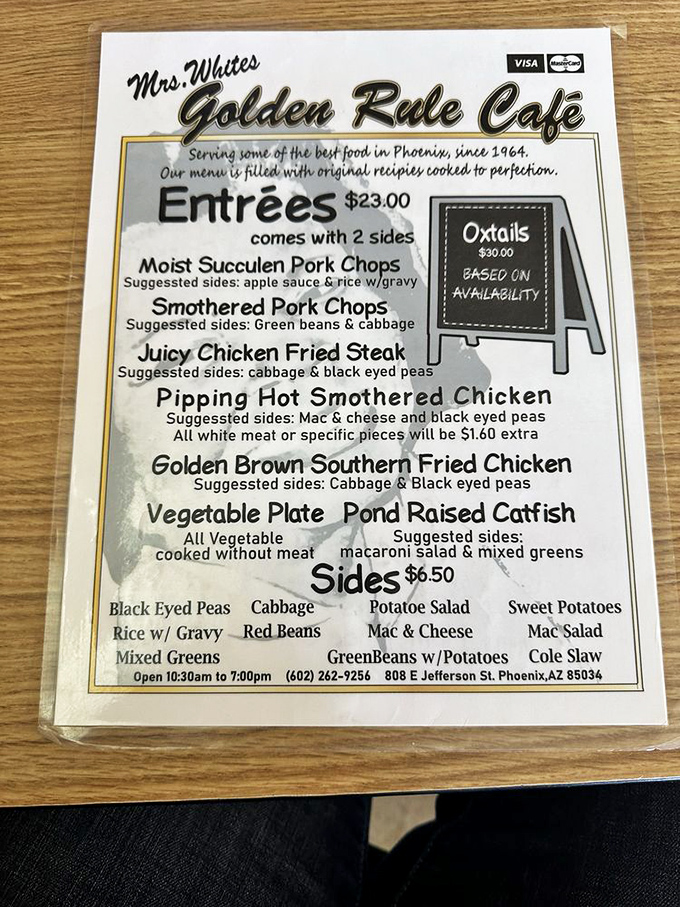 This menu isn't just a list of dishes&mdash;it's a roadmap to happiness. Each item promises a direct route to comfort food nirvana.