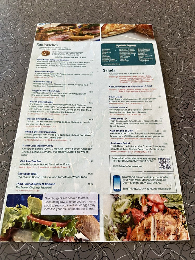This menu isn't just offering food&mdash;it's presenting life choices. And the correct answer is "one of everything, please."
