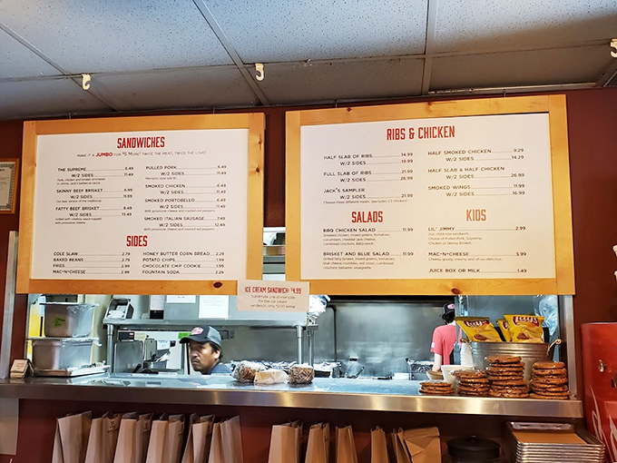 A menu board that cuts right to the chase—no fancy descriptions needed when the food speaks volumes for itself.